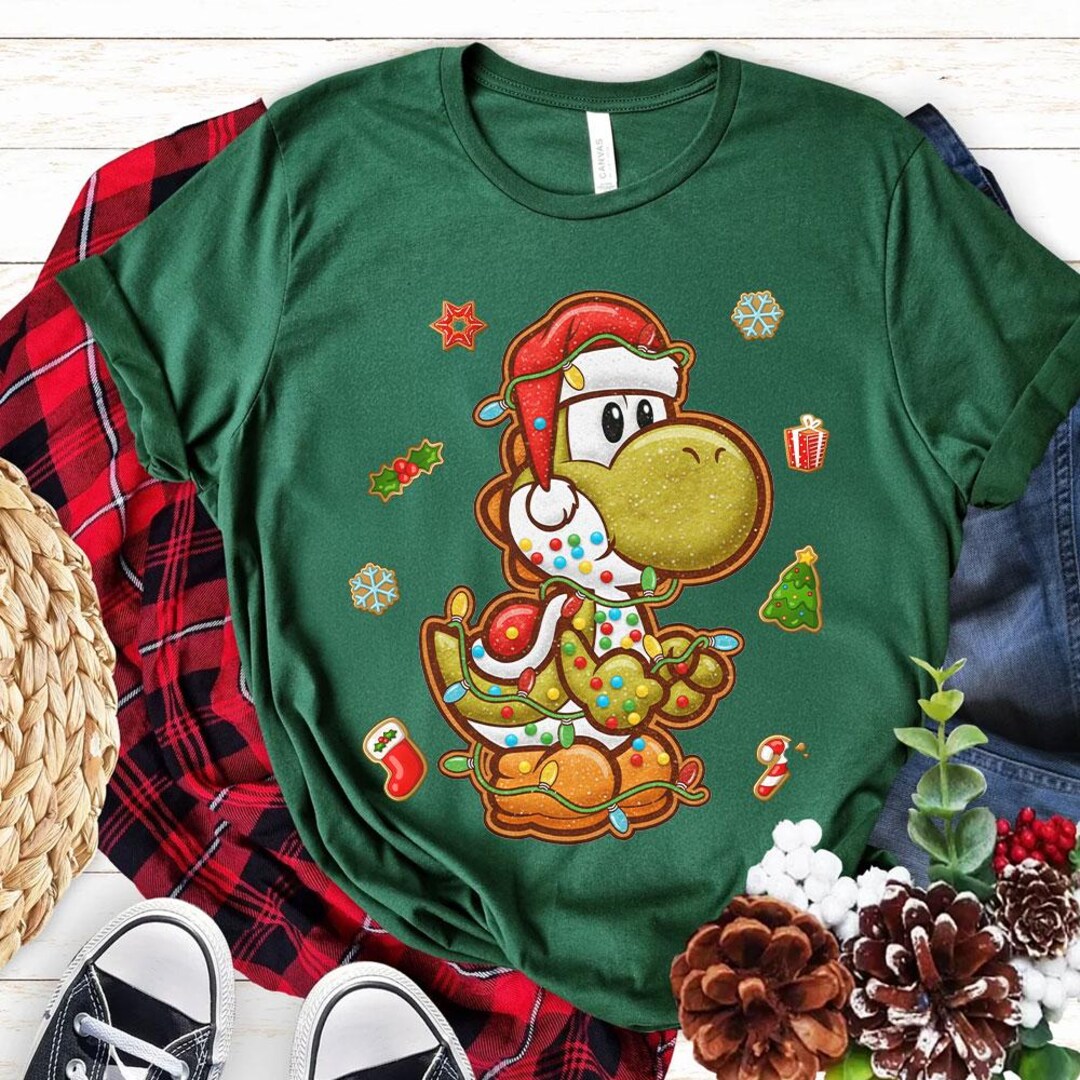 All Characters Super Mario Gingerbread Shirt, Mario Luigi Princess ...