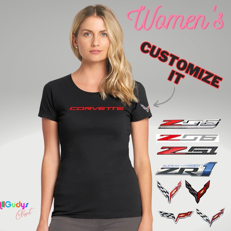 Rhinestone Corvette Shirt - Etsy