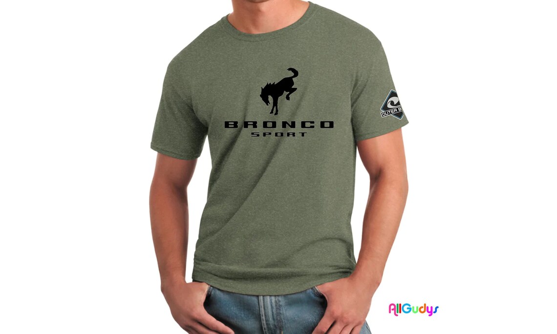 Ford Bronco Sport Lover Tshirt With Model Logo on Left Sleve - Etsy