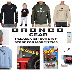 Ford Bronco Lover Hoodie With Model Logo on Both Sleeves, Ford Bronco ...