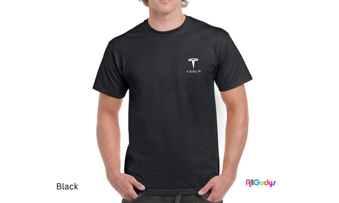 TESLA Fan T-shirt With Tesla Logo and Tesla Script on Gildan Soft Style ...