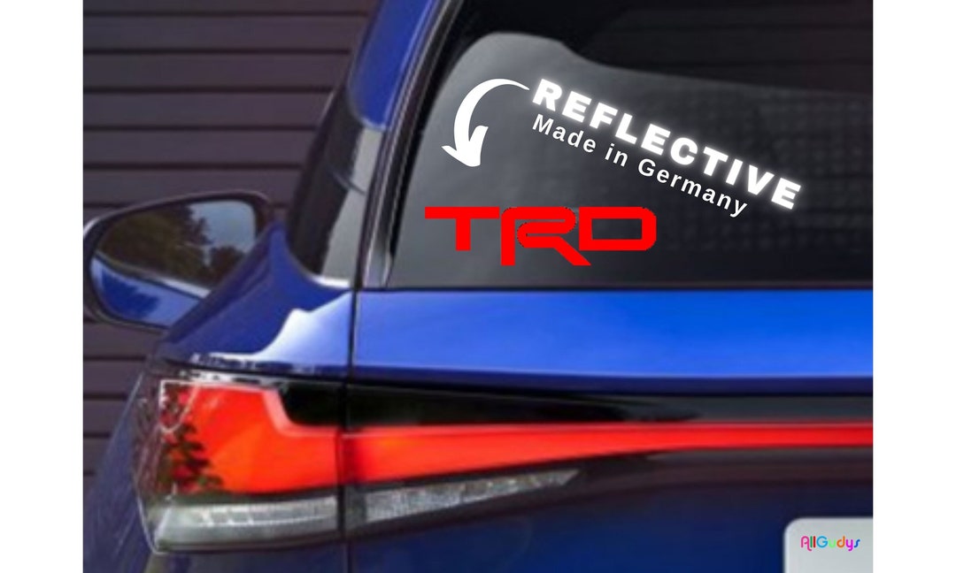 TRD Reflective Decal Bumper Sticker Available in Different Colors for ...