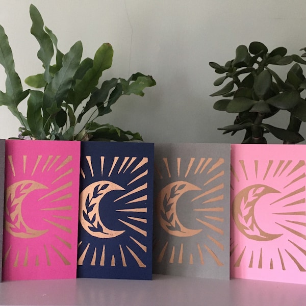 Moon Notebook - Etsy UK