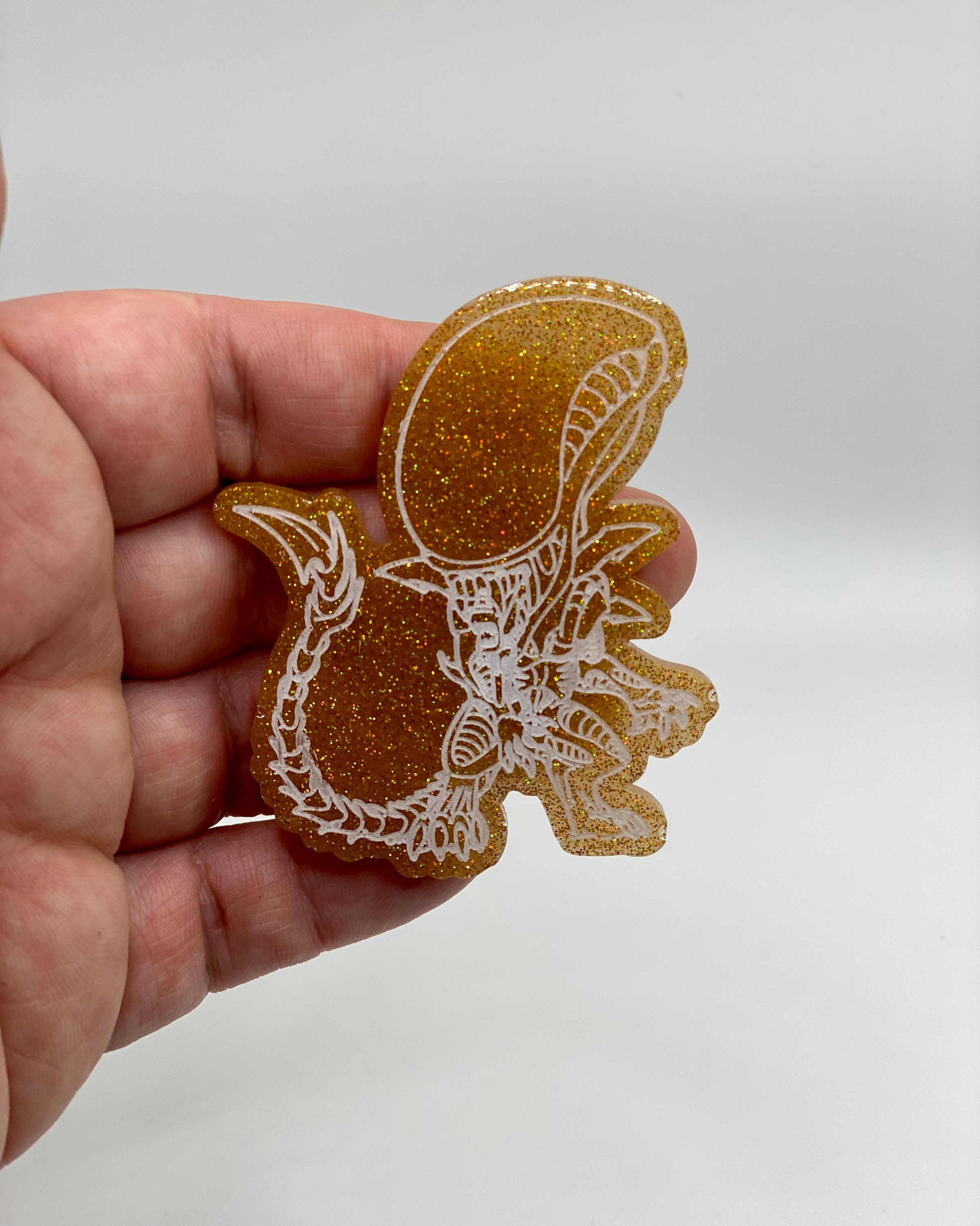 Xenomorph Inspired Alien Creature Badge Reel or Keychain - Etsy