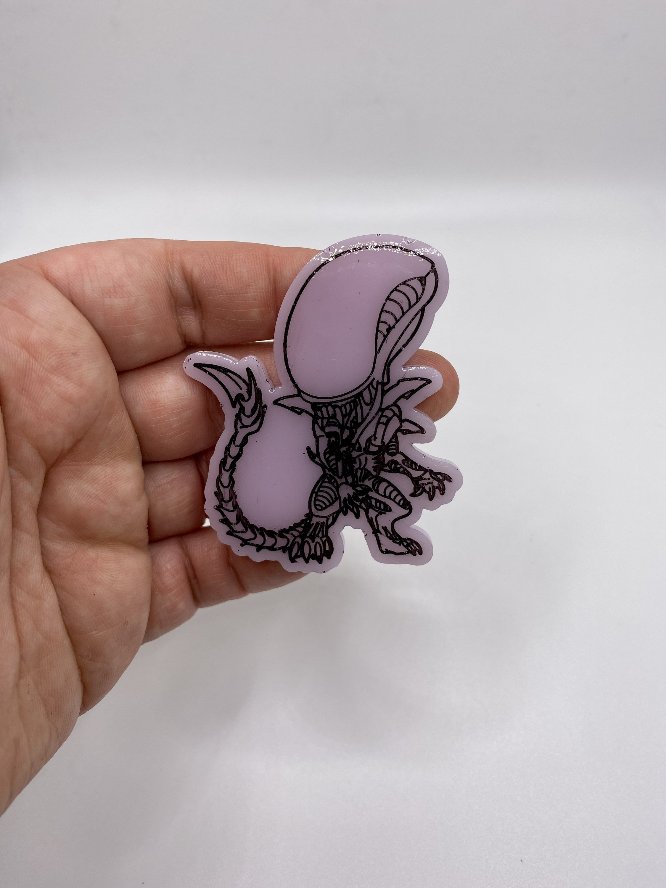 Xenomorph Inspired Alien Creature Badge Reel or Keychain - Etsy