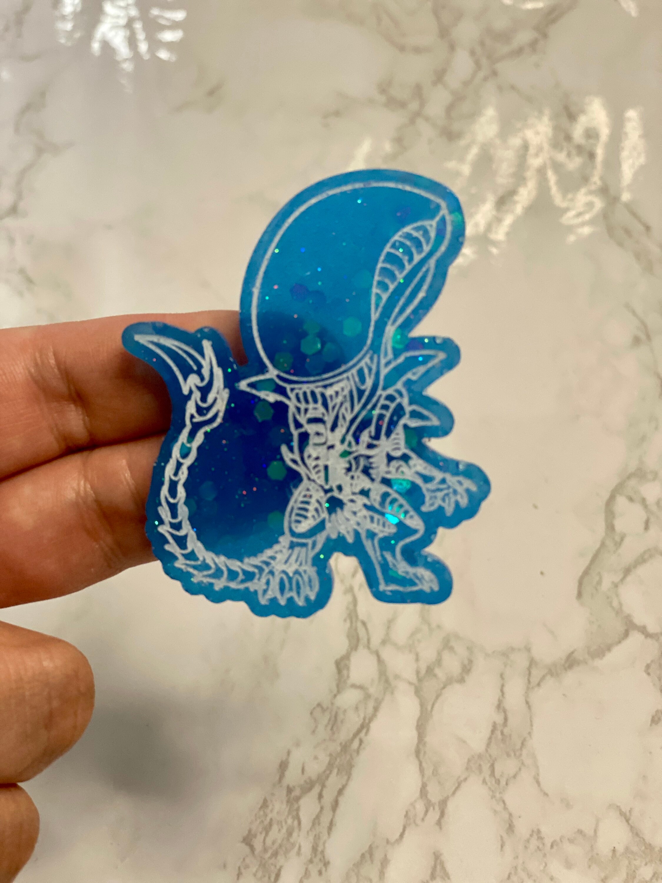 Xenomorph Inspired Alien Creature Badge Reel or Keychain - Etsy