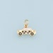 Gold Car Charms,18k Gold Filled Car Pendant,cz Micro Pave Car Charm ...