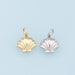 Gold Shell Charms,18k Gold Filled Conch Shell Pendant,cz Shell Charm ...