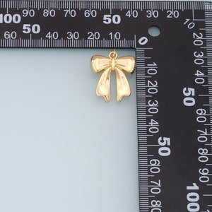 Gold Bow Charms,18k Gold Filled Bow Pendant,bow Tie Charm Bracelet ...
