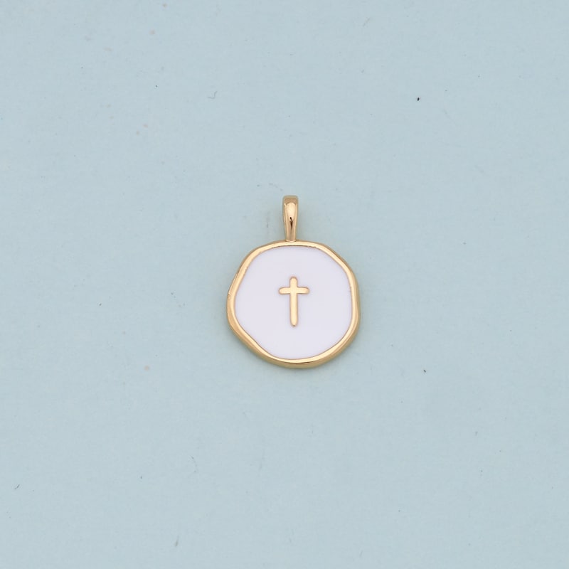 Cross Charm - Etsy