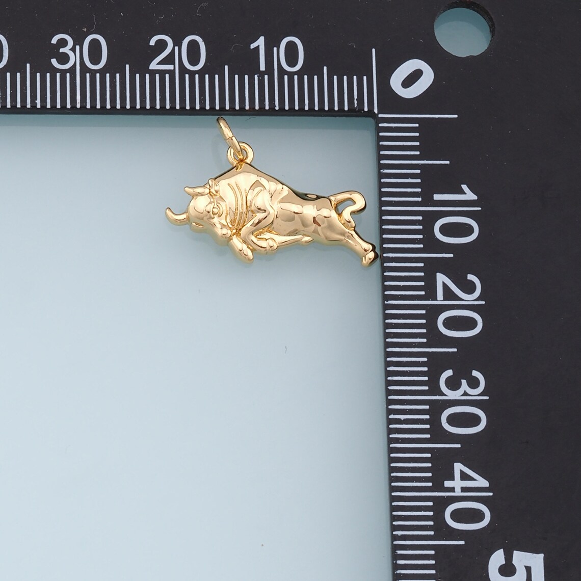 Gold Bull Charms,18k Gold Filled Bull Head Pendant,ox Charm Bracelet ...