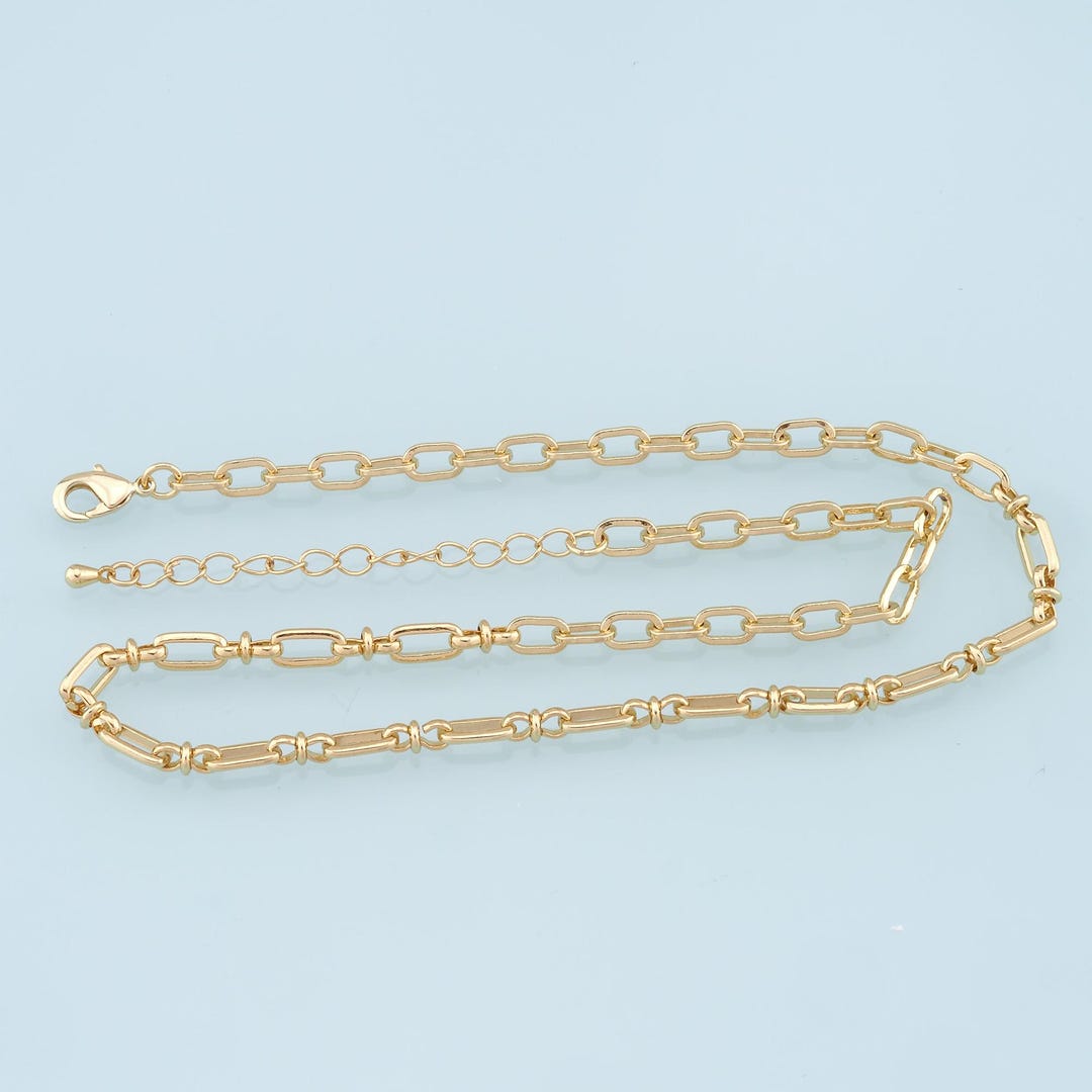 Gold Oval Chain,18k Gold Filled Oval for Necklace Bracelet DIY Jewelry ...