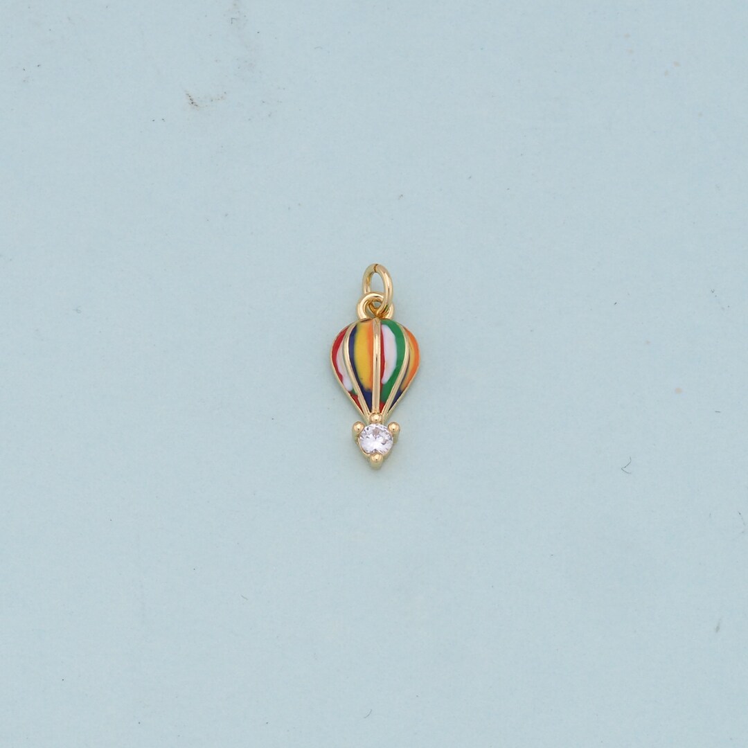 Gold Balloon Charms,18k Gold Filled Balloon Pendant,balloon Charm ...