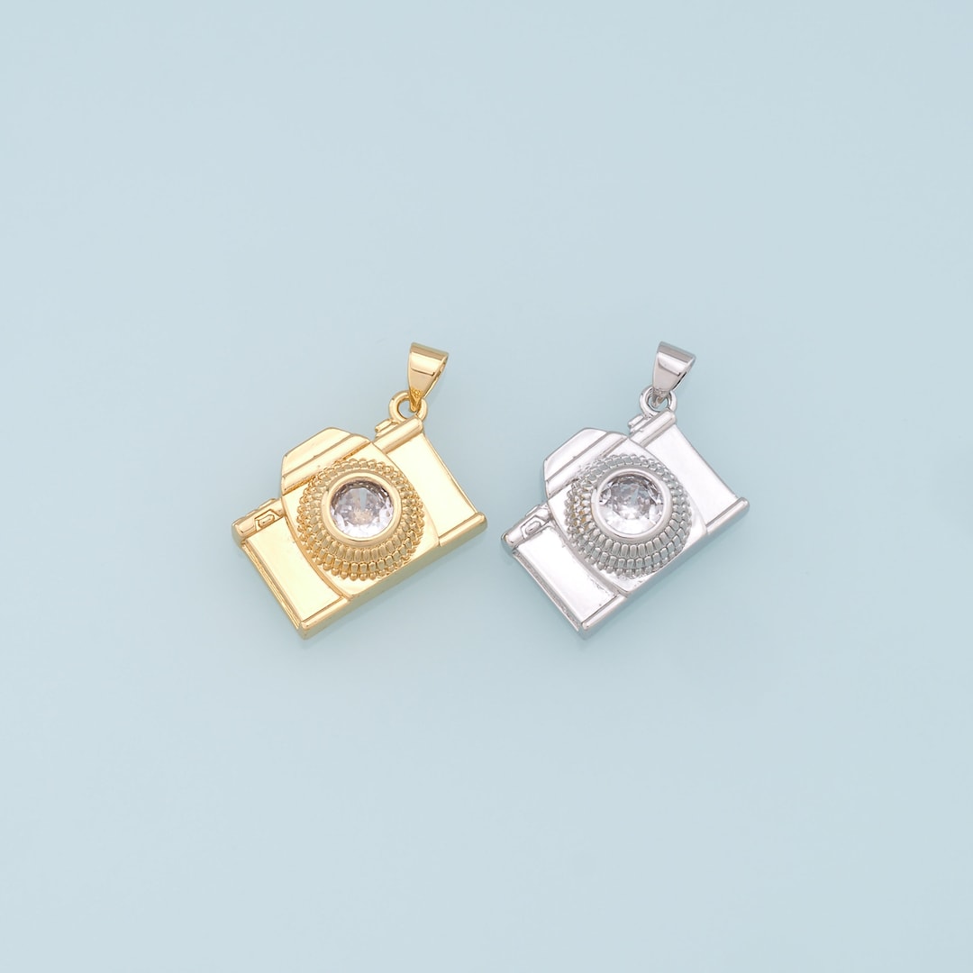 Gold Camera Charms,18k Gold Filled Camera Pendant,camera Charm Bracelet ...