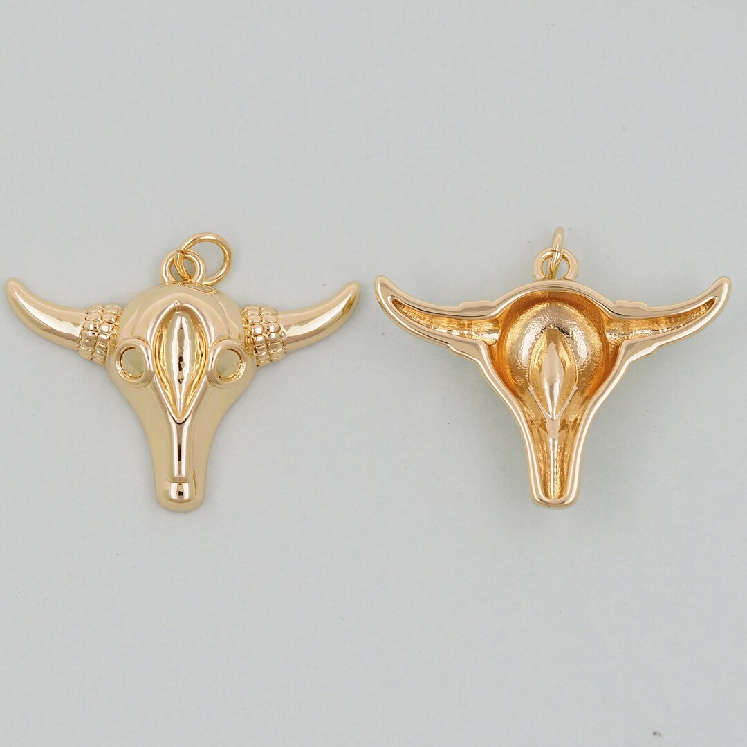 Gold Cow Charms,18k Gold Filled Cow Pendant,cow Charm Bracelet Necklace ...