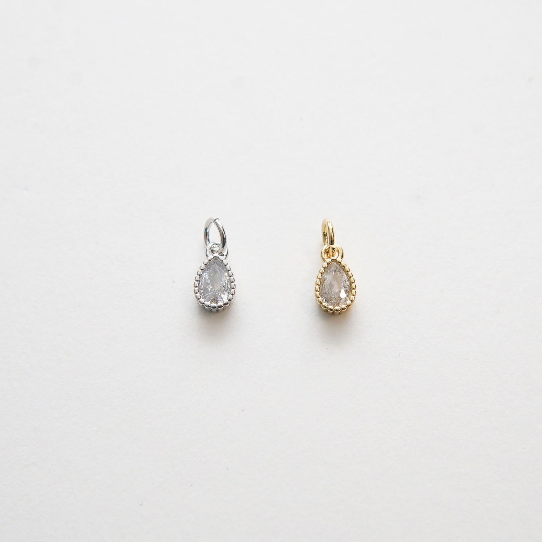 Gold Teardrop Charms,18k Gold Filled Teardrop Pendant,silver Teardrop ...