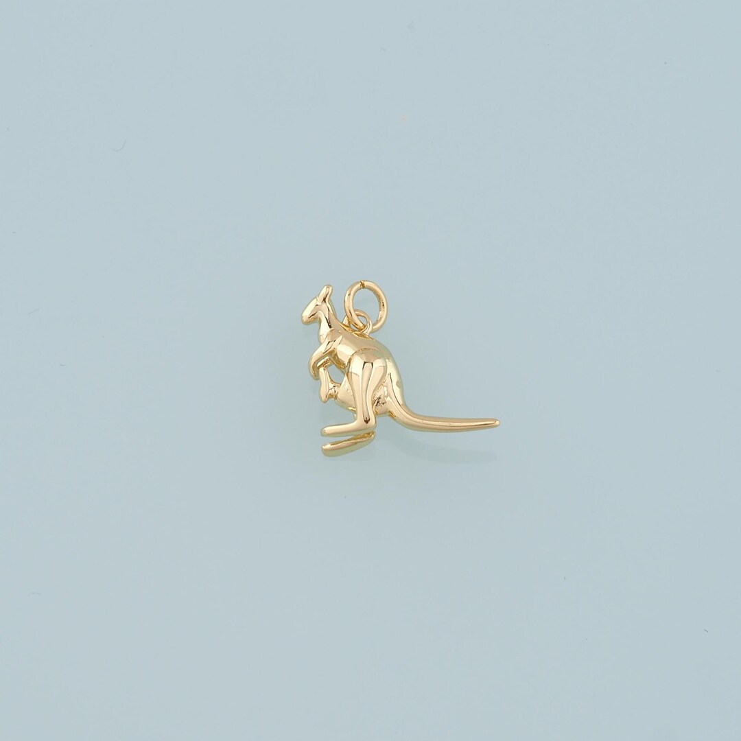 18K Gold Filled Kangaroo Pendant,dainty Kangaroo Charm Bracelet ...