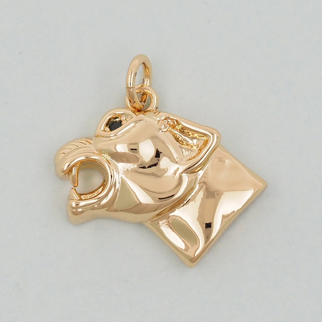 Gold Leopard Charms,18k Gold Filled Leopard Pendant,leopard Charm ...