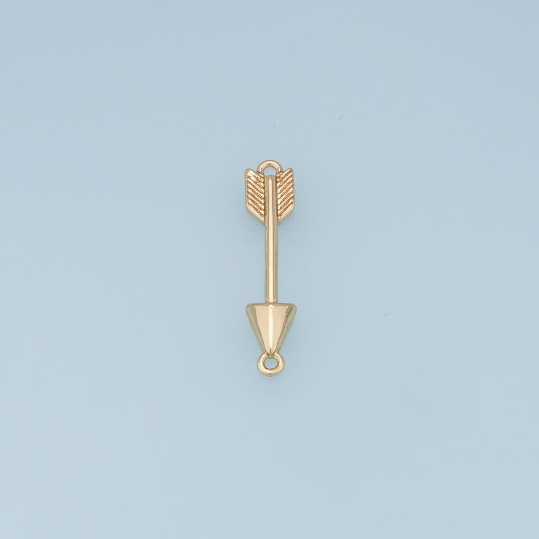 Gold Arrow Charms,18k Gold Filled Arrow Pendant,arrow Charm Bracelet ...