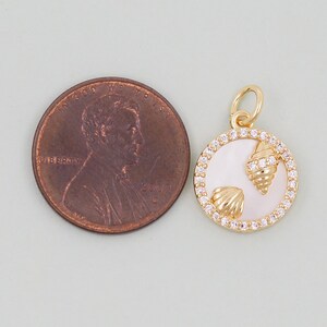 Gold Shell Charms,18k Gold Filled Conch Shell Pendant,conch Shell Charm ...