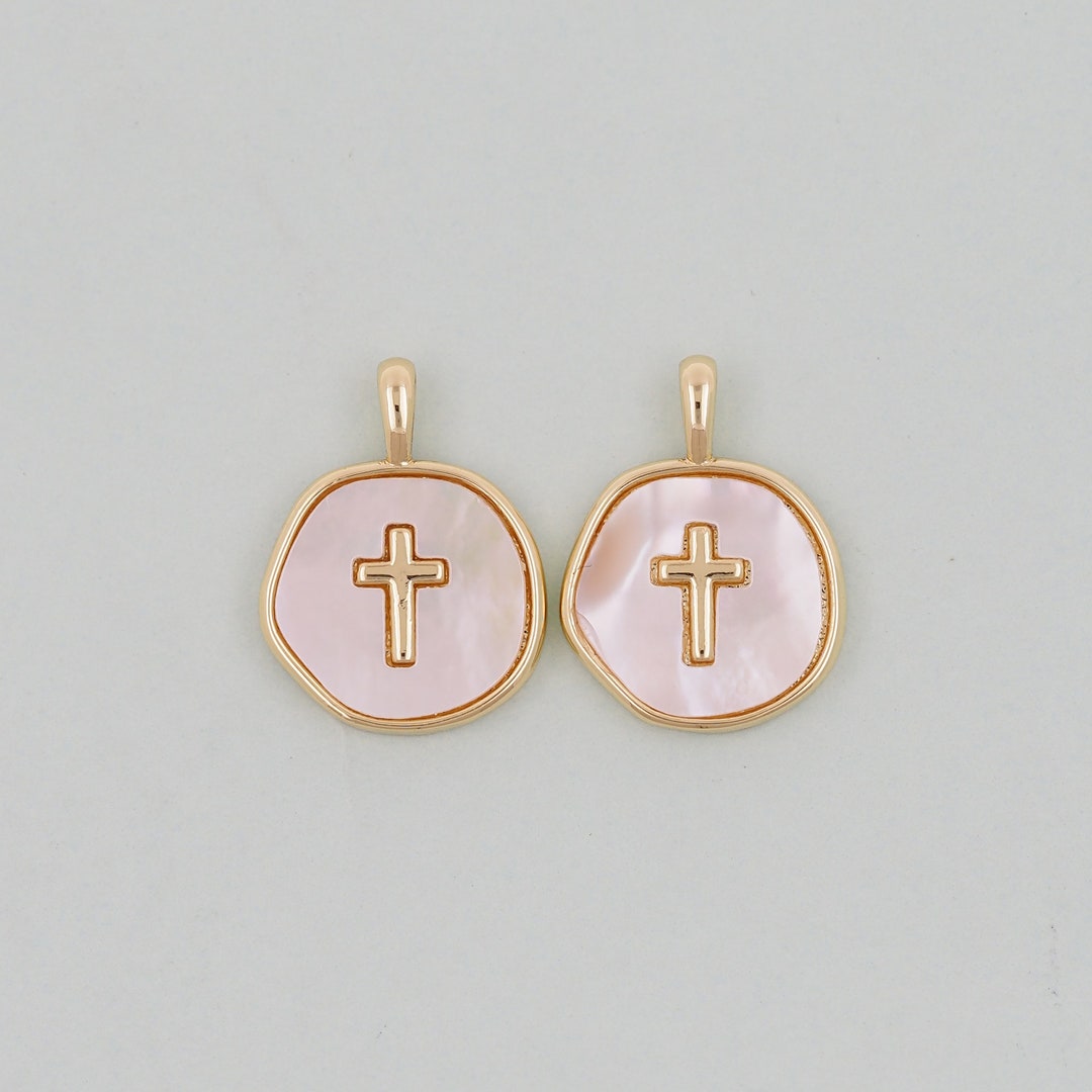 Gold Cross Charms,18k Gold Filled Cross Pendant,cross Charm Bracelet ...