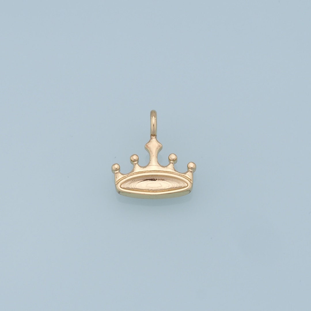 Gold Crown Charms,18k Gold Filled Crown Pendant,crown Charm Bracelet ...