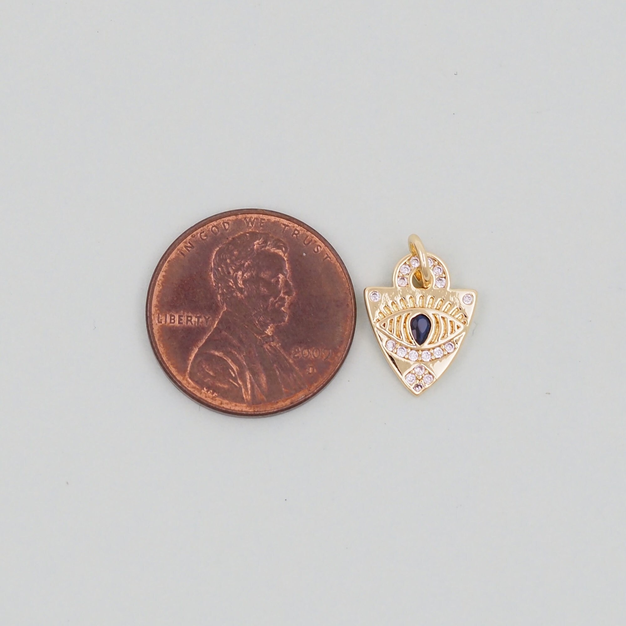Gold Evil Eye Charms,18k Gold Filled Evil Eye Pendant,evil Eye Charm ...