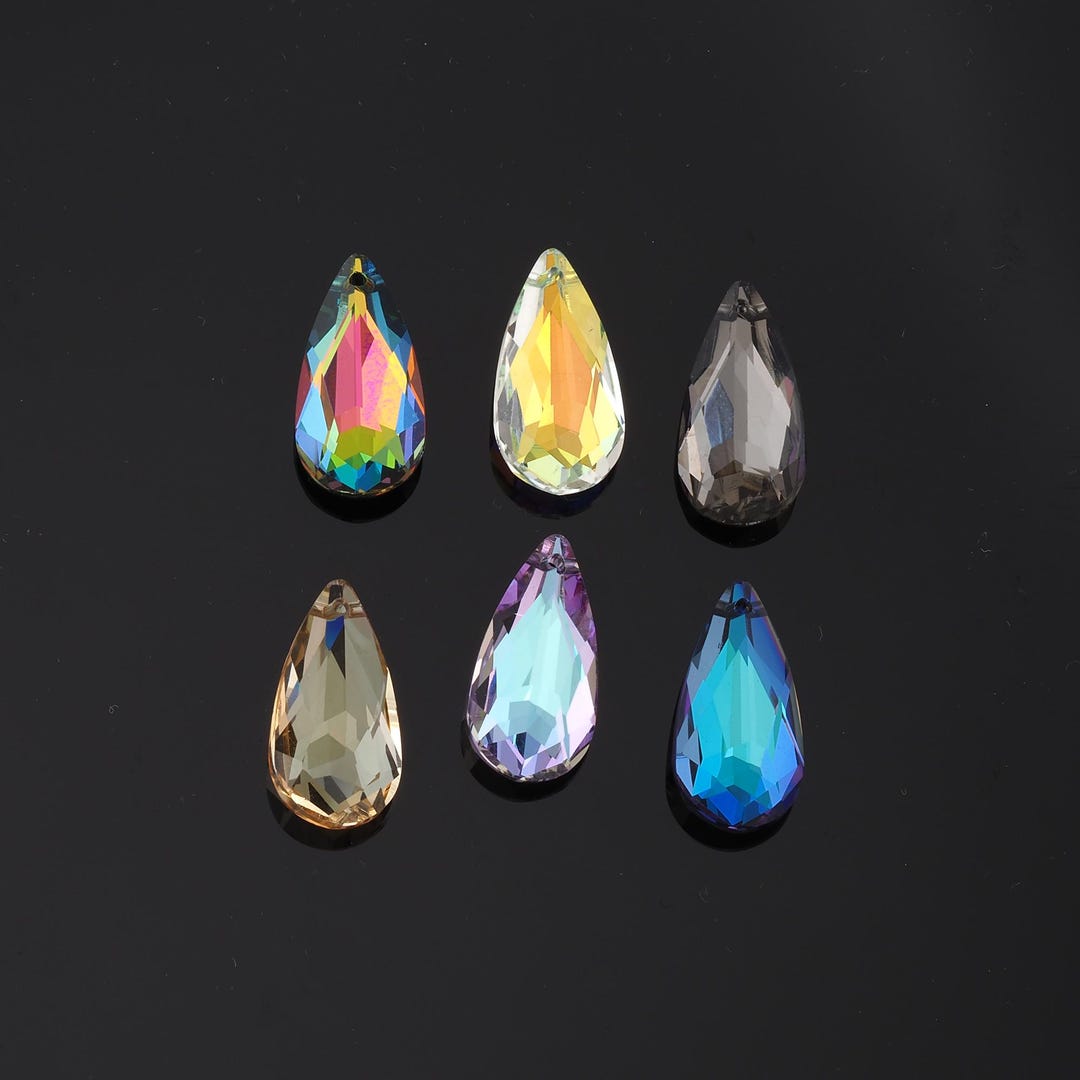 1pcs Teardrop Crystal Pendant Crystal AB Rhinestones for DIY Craft ...