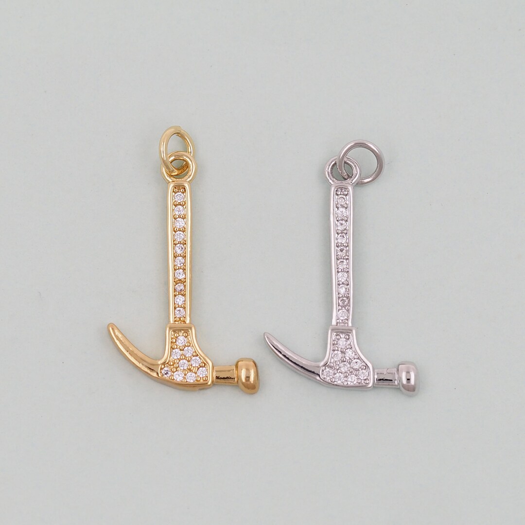 Gold Hammer Charms,18k Gold Filled Hammer Pendant,hammer Charm Bracelet ...