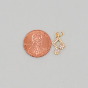 Gold Music Charms,18k Gold Filled Music Pendant Charm Bracelet Necklace ...