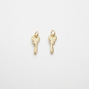 Gold Key Charms,18k Gold Filled Key Pendant,silver Key Charm Bracelet ...
