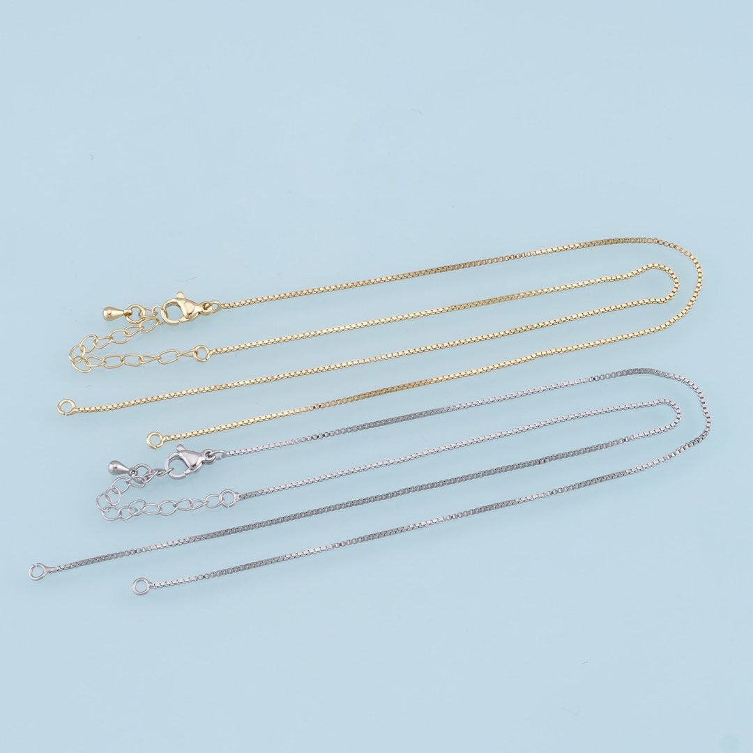 Gold Box Chain,18k Gold Filled for Necklace Bracelet DIY Jewelry Making ...