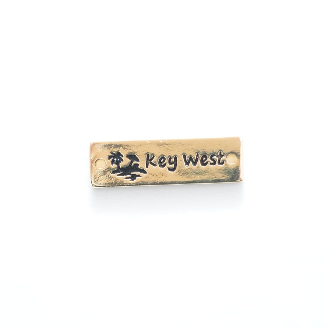 Gold Key West Connector Charms,18k Gold Filled Key West Pendant,key ...