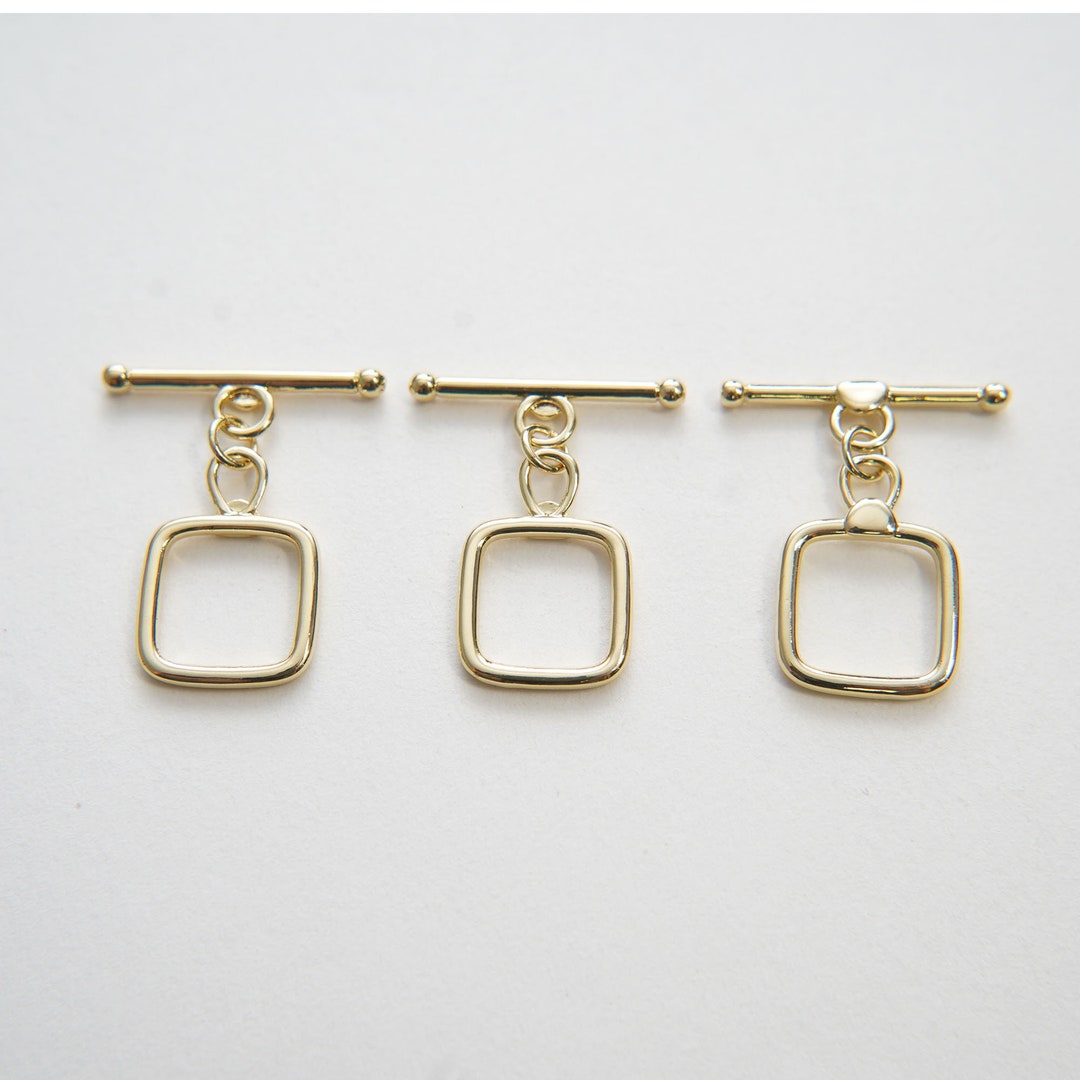 24k Gold Filled Square Toggle Clasp, Jewelry Clasp OT Clasp Findings - Etsy