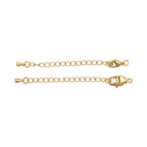 18K Gold Filled Chain Extender for Necklace Bracelet Supply Component ...