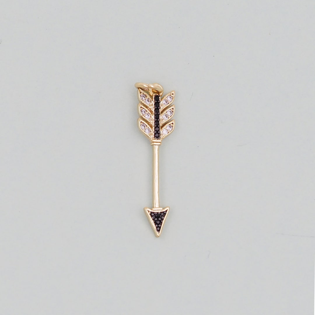 Gold Arrow Charms,18k Gold Filled Arrow Pendant,arrow Charm Bracelet ...