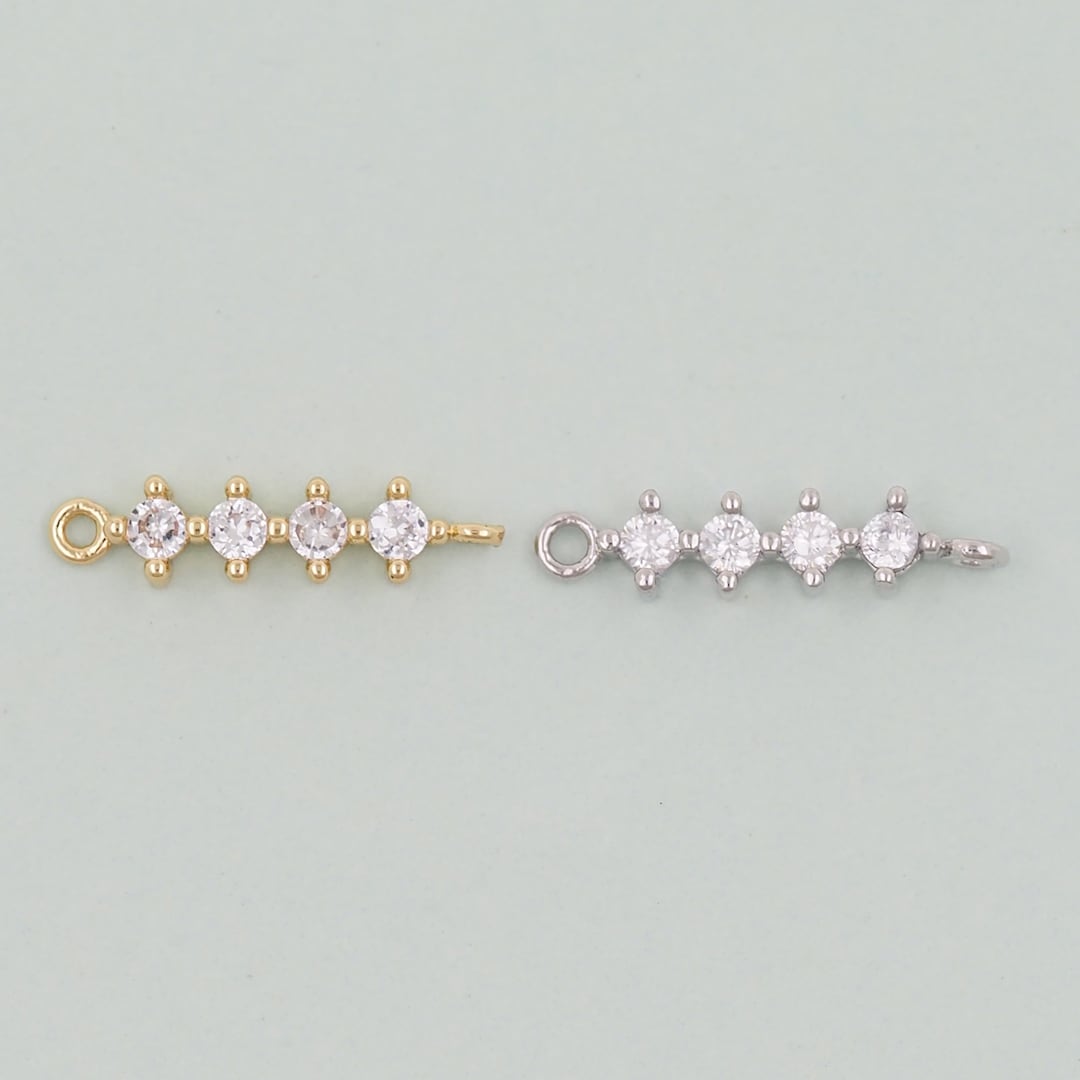 Gold Round Strip Connector Charms,18k Gold Filled Round Pendant,round ...