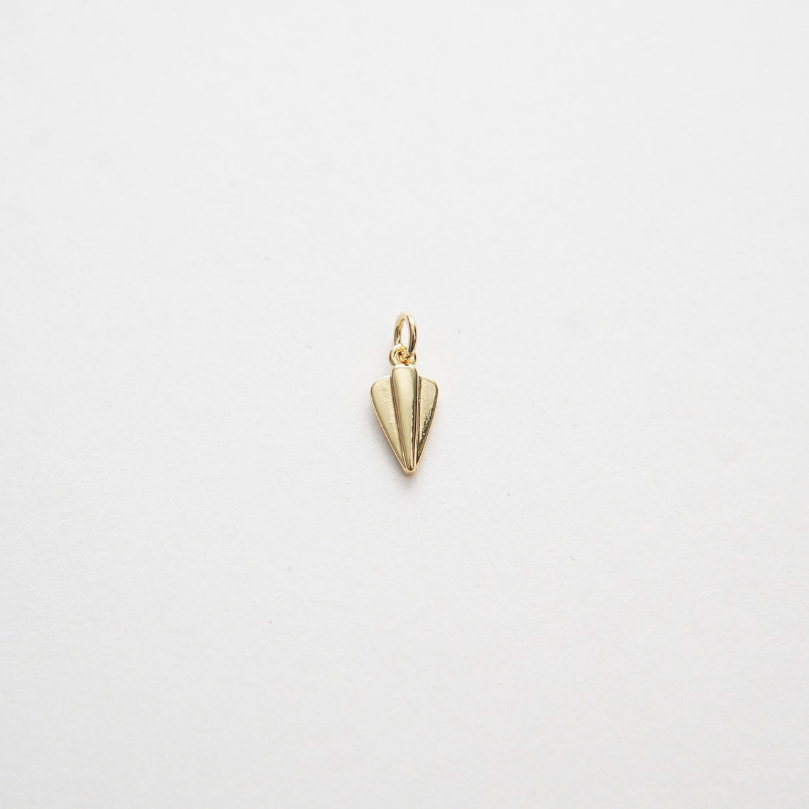 Gold Paper Airplane Charms,18k Gold Filled Origami Plane Pendant,silver ...