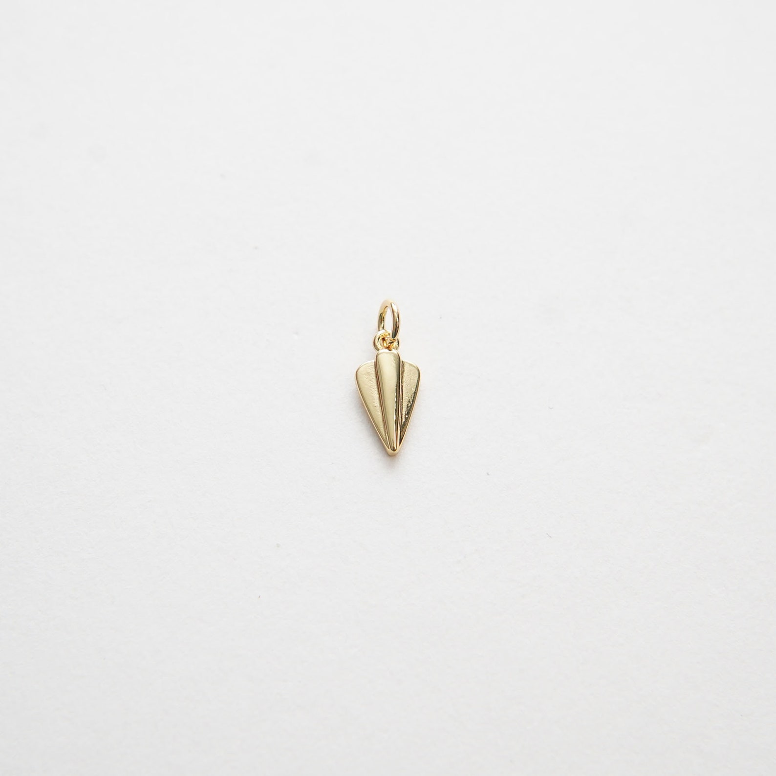 Gold Paper Airplane Charms,18k Gold Filled Origami Plane Pendant,silver ...
