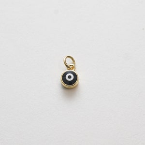 Gold Tiny Blue Evil Eye Charms,18k Gold Filled Evil Eye Pendant,evil ...