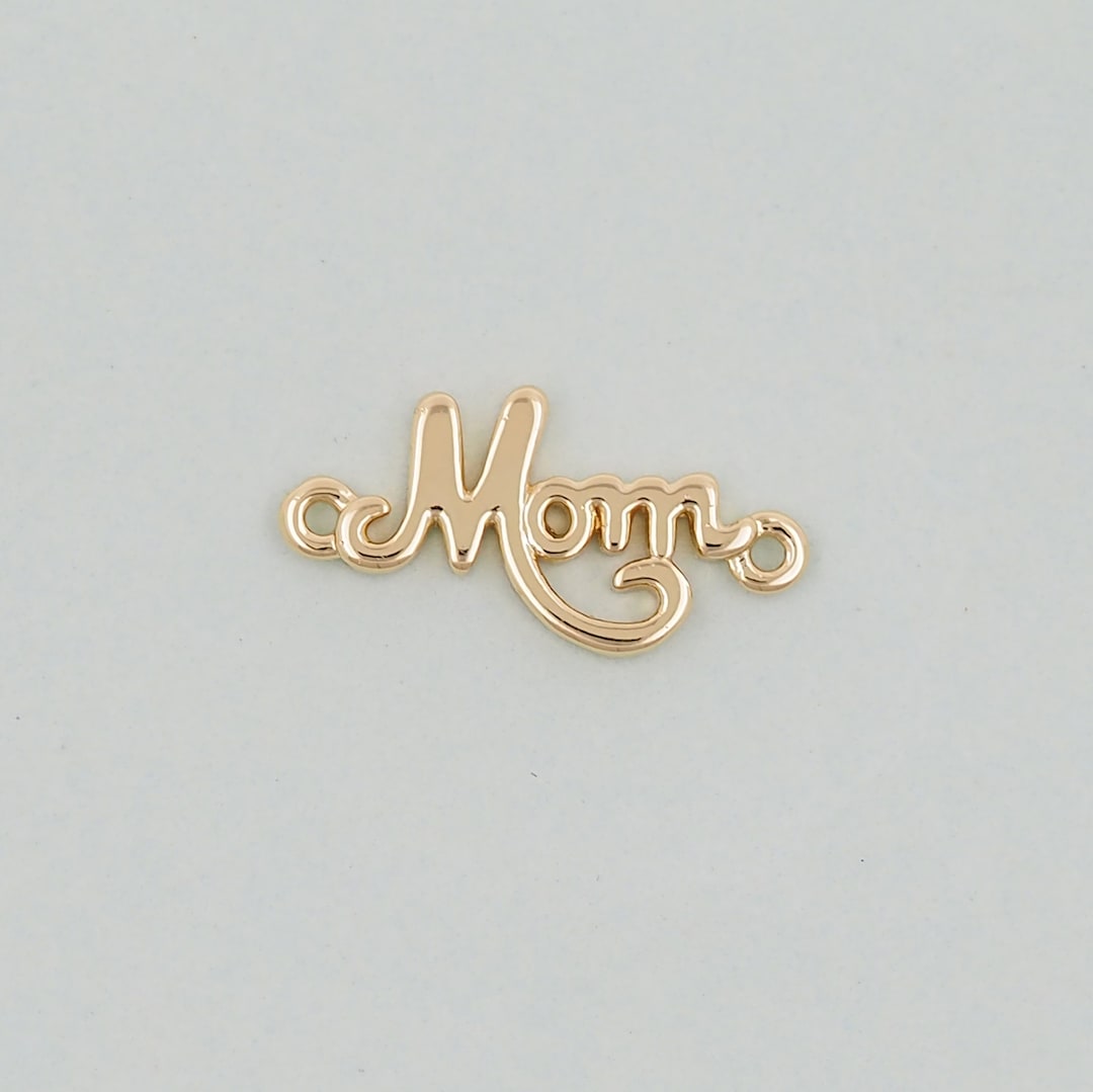 Gold Mom Charms,18k Gold Filled Mom Pendant Charm Bracelet Necklace for ...