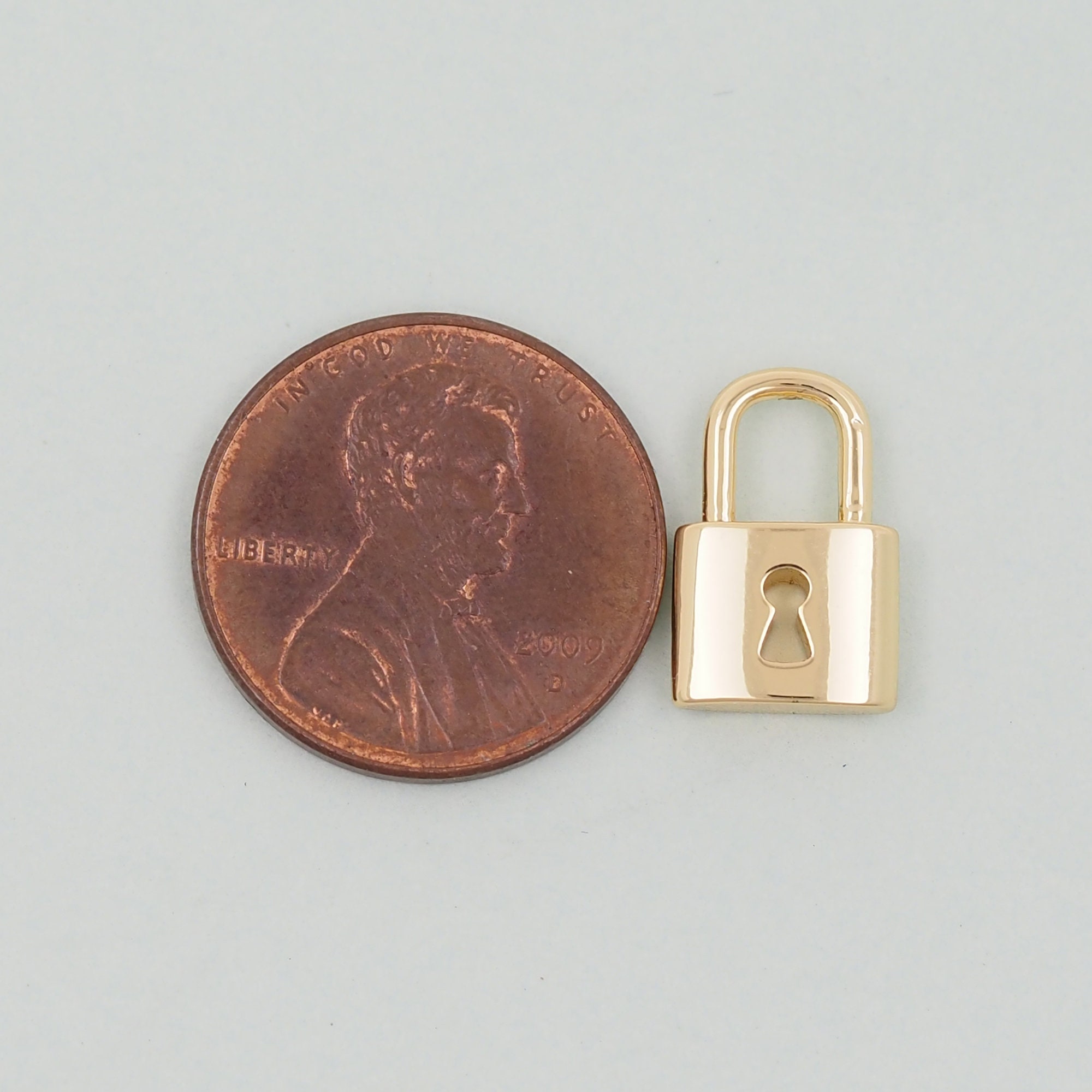 Gold Key Lock Charms,18k Gold Filled Key Pendant,lock Charm Bracelet ...