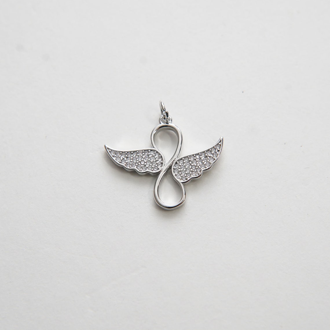 Gold Angel Wings Charms,18k Gold Filled CZ Micro Pave Wings Pendant ...