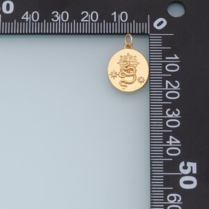 Gold Snake Star Charms,18k Gold Filled Starburst Pendant,cz North Star ...