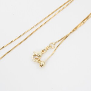 Gold Box Chain,18k Gold Filled Box for Necklace Bracelet DIY Jewelry ...