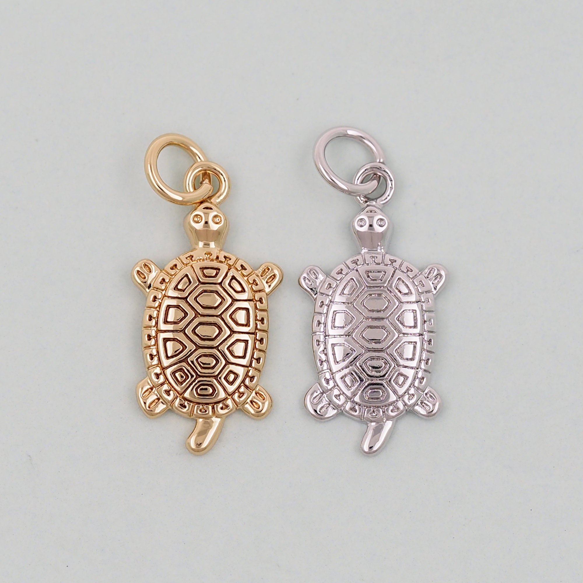 Gold Turtle Charms18k Gold Filled Turtle Pendantturtle Charm - Etsy