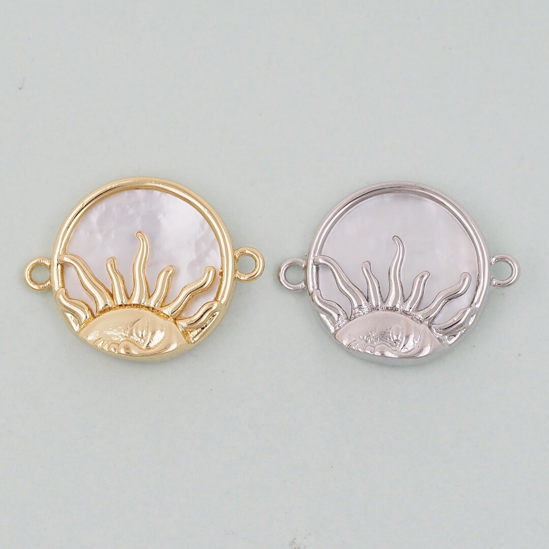Gold Sun Charms,18k Gold Filled Sun Pendant,celestial Charm Bracelet ...