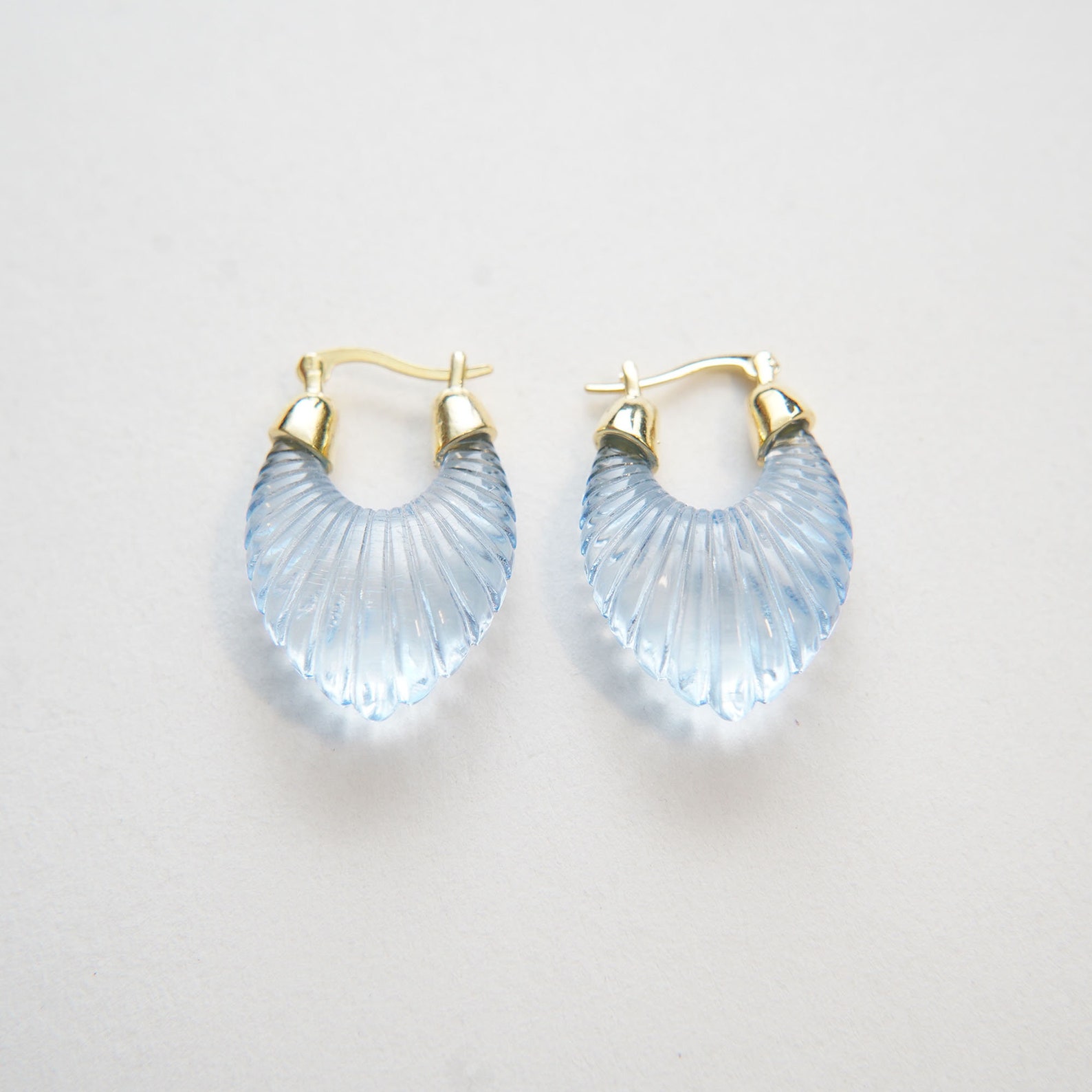 1pair 18K Gold Filled Thick Hoops Earrings,gold Hoops,dainty Acrylic ...
