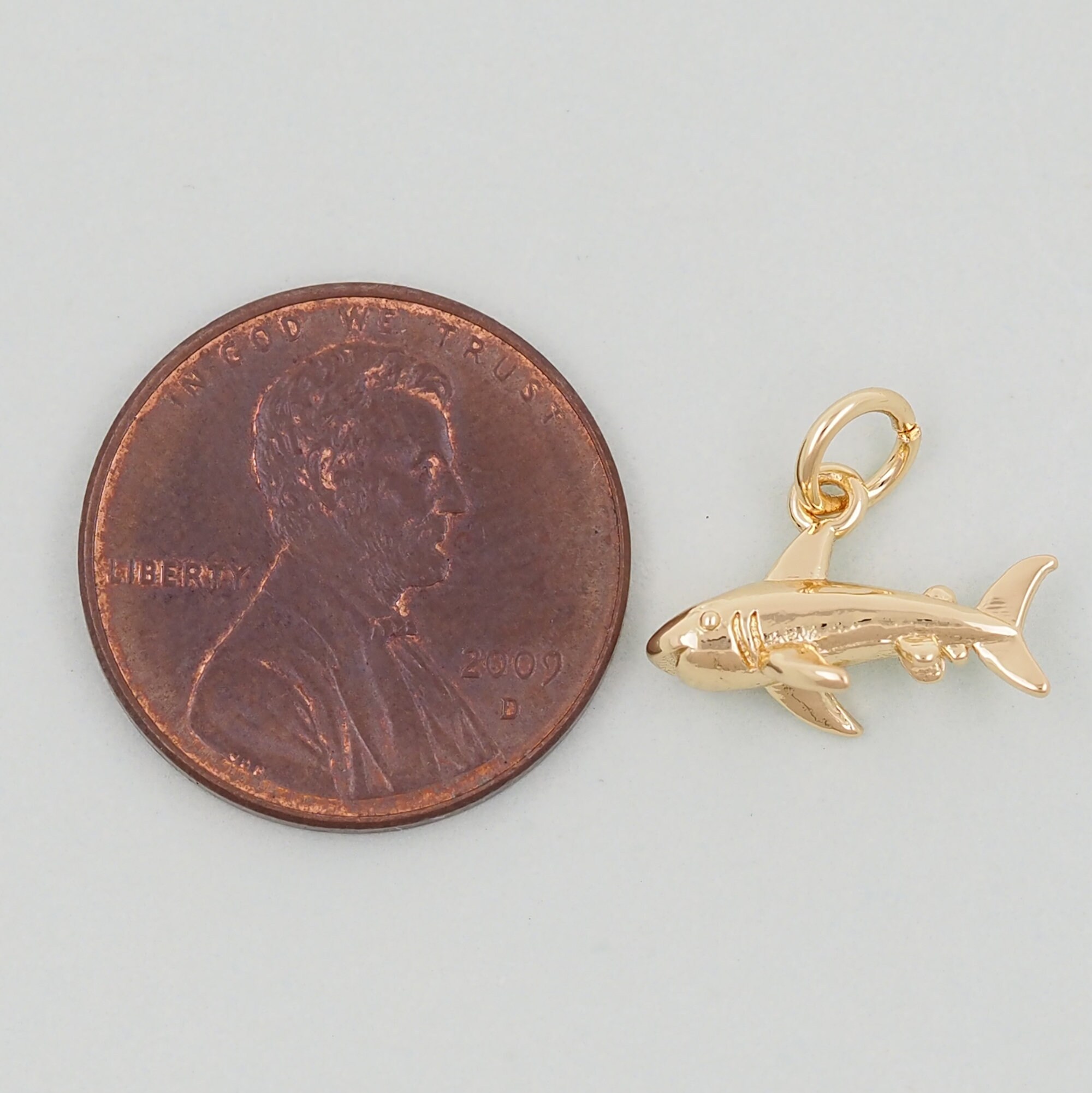 Gold Shark Charms,18k Gold Filled Shark Pendant,silver Shark Charm ...