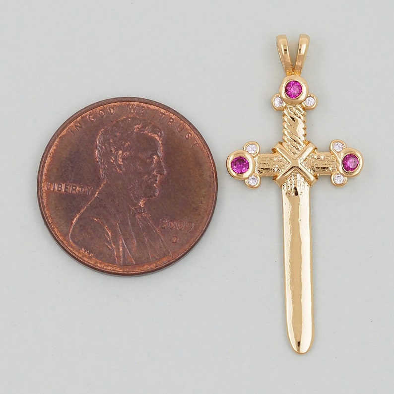 Gold Sword Charms,18k Gold Filled Sword Pendant,sword Charm Bracelet ...